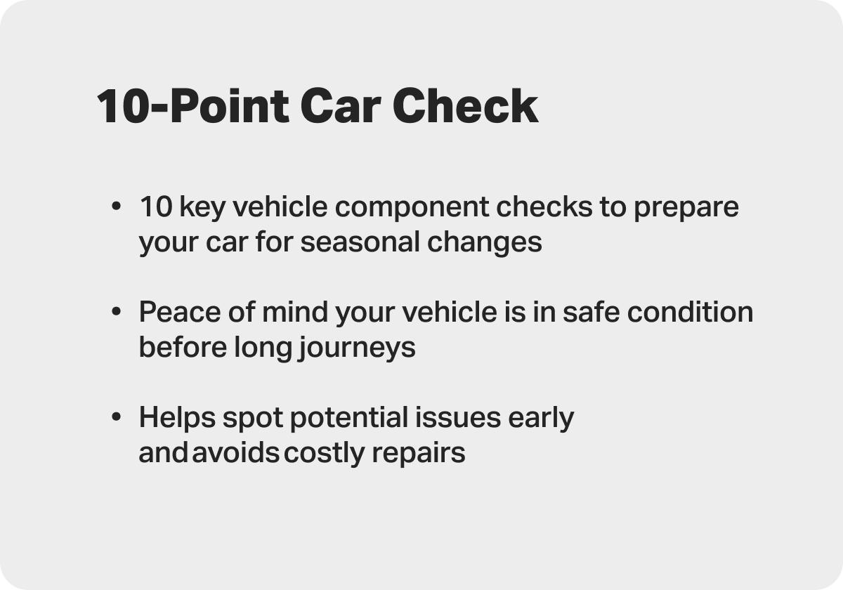 10 Point Car Health Check | Halfords UK