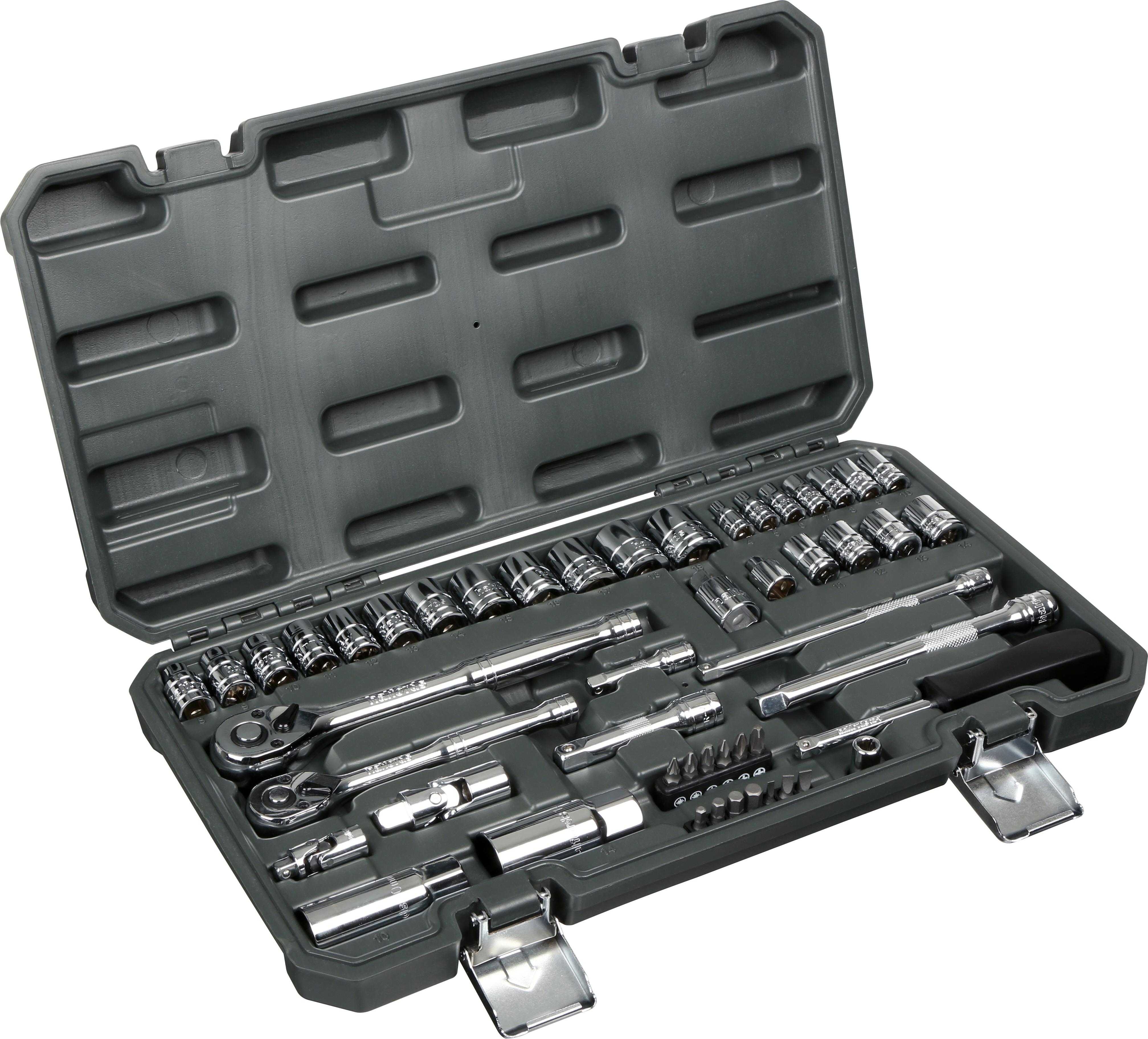 Halfords 50 Piece 1/4" & 3/8" Drive Metric Socket Set | Halfords IE