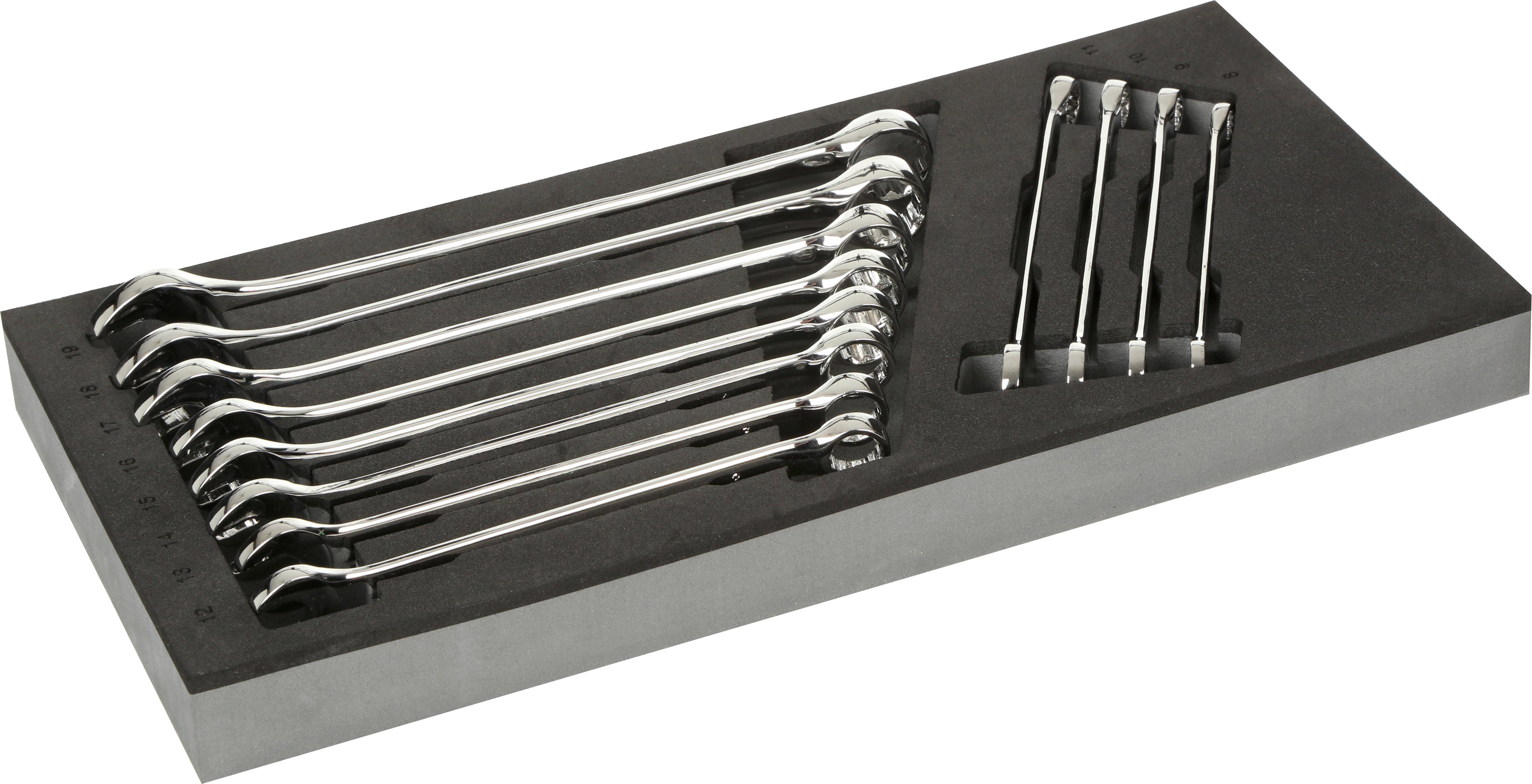 Halfords Advanced 12 Piece Combination Spanner Set Modular Tray ...